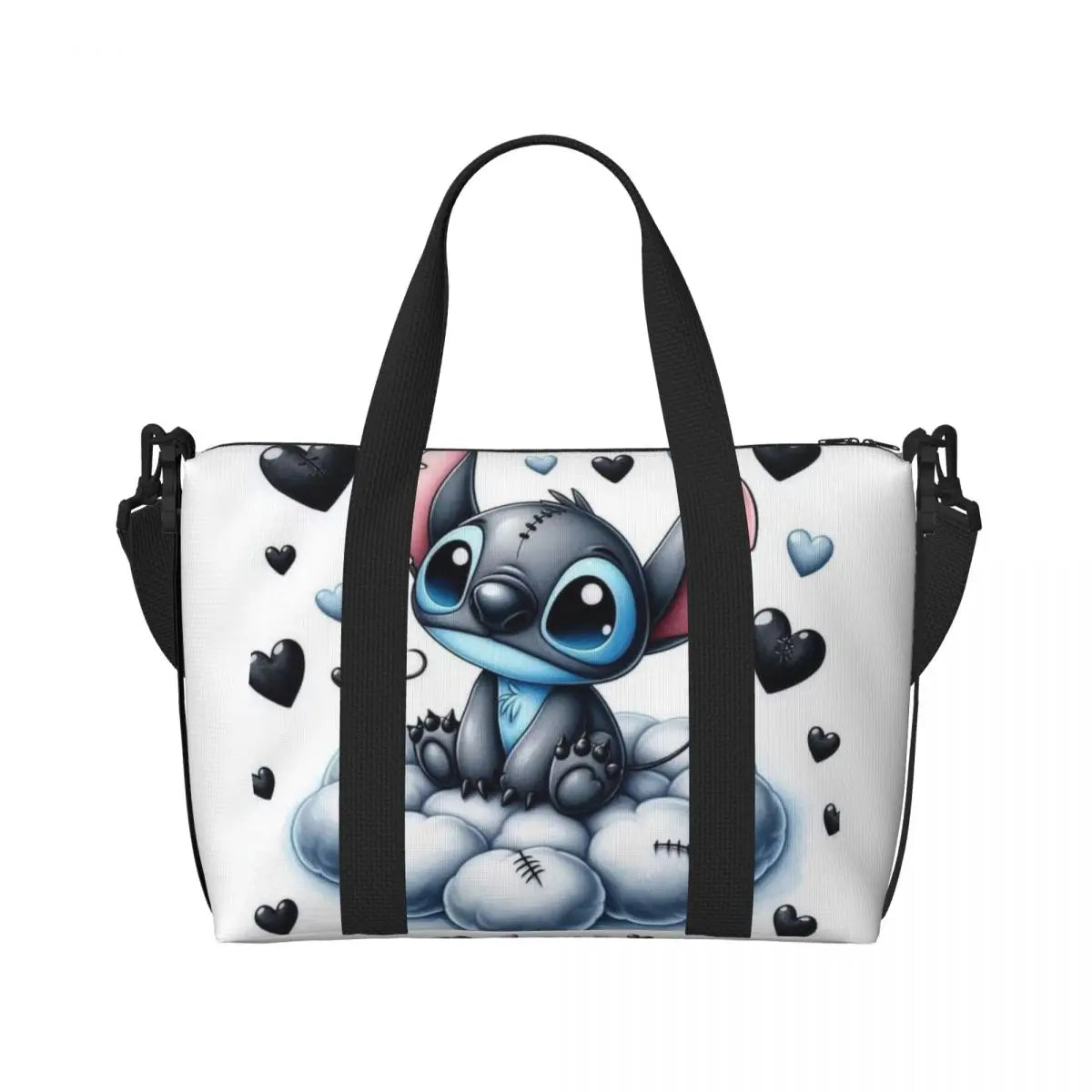 Custom Large SLilo And Stitch Cartoon Tote Bag Women Anime Shopping Sh ...